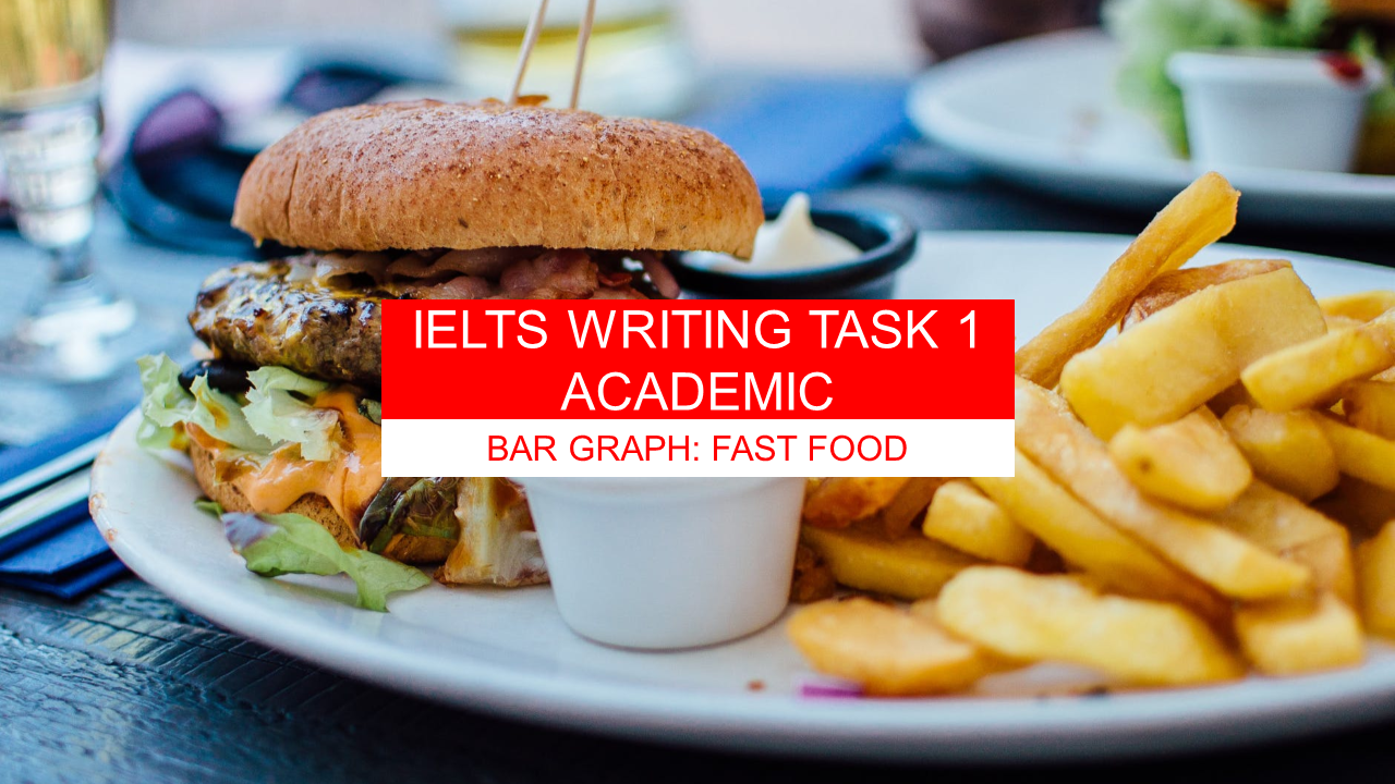 IELTS Task 1 : Bar Graph - Fast Food : Educatorian