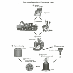 IELTS Academic Writing Task 1: Sugar Production – IELTS Rizz